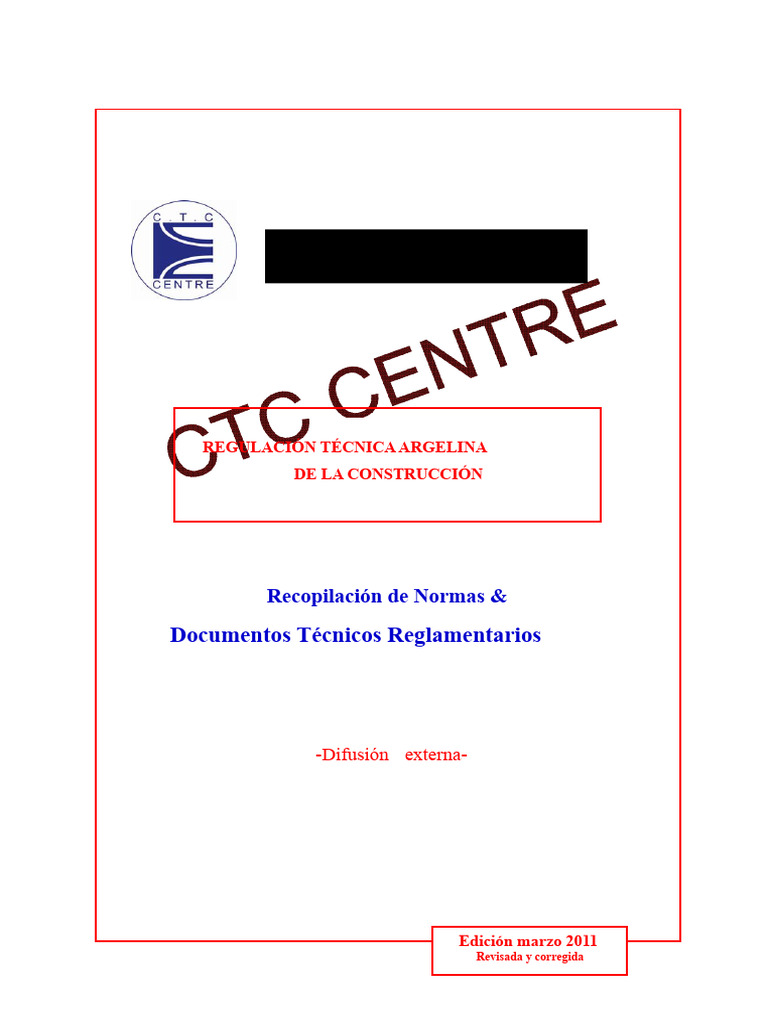 A. Recopilación de normas y DTR 01 de marzo de 2011 Por CTC.pdf | PDF ...