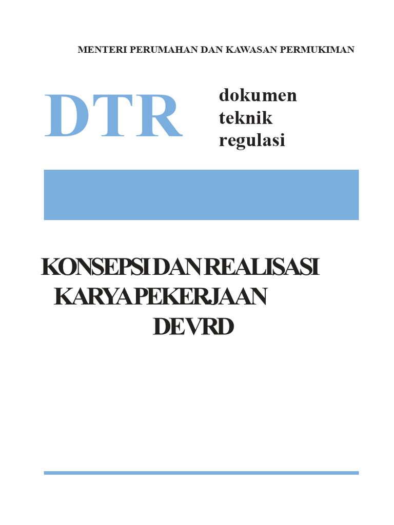 Regulasi Desain dan Pelaksanaan VRD | PDF