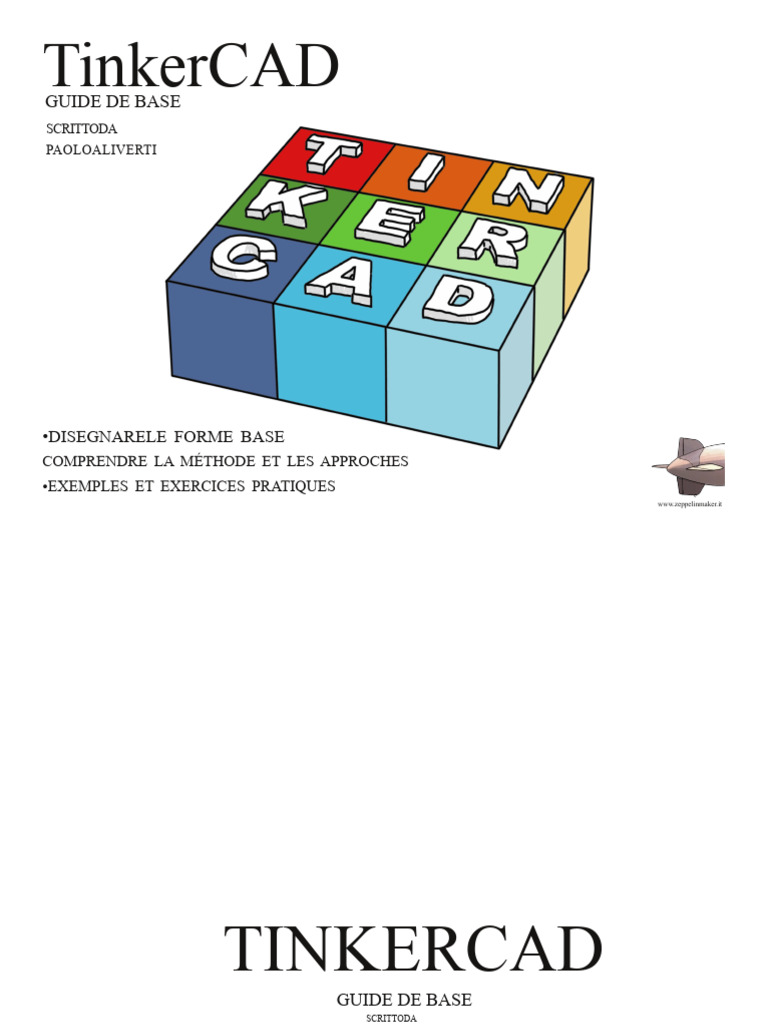 Guide de TinkerCAD : Dessin 3D Simplifié | PDF | Impression 3D