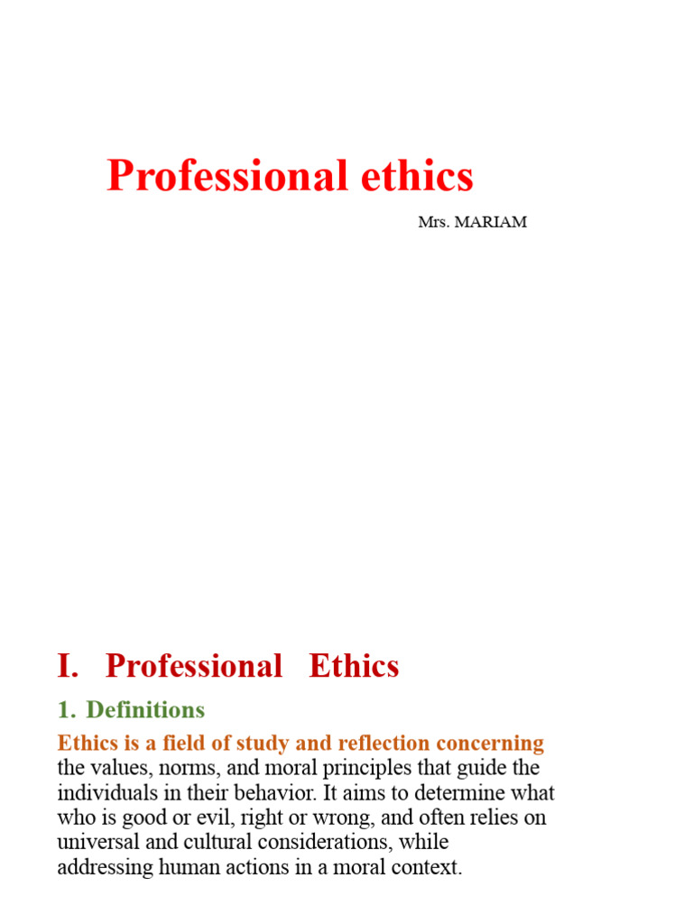 Professional ethics | PDF | Morality | Nursing