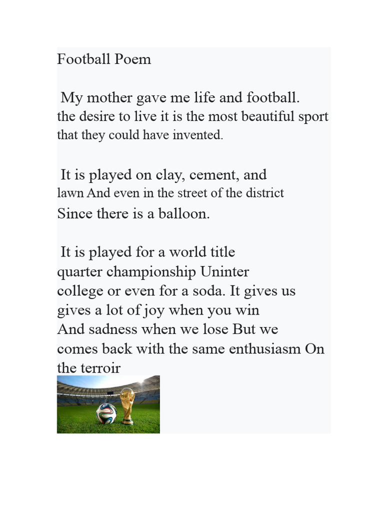 Ode to the Joy of Football | PDF