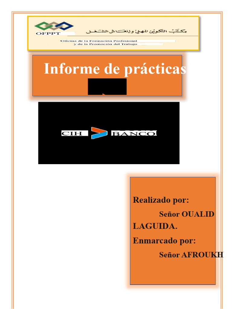 Informe de Prácticas CIH BANK 20234 | PDF | Bancos | Cheque