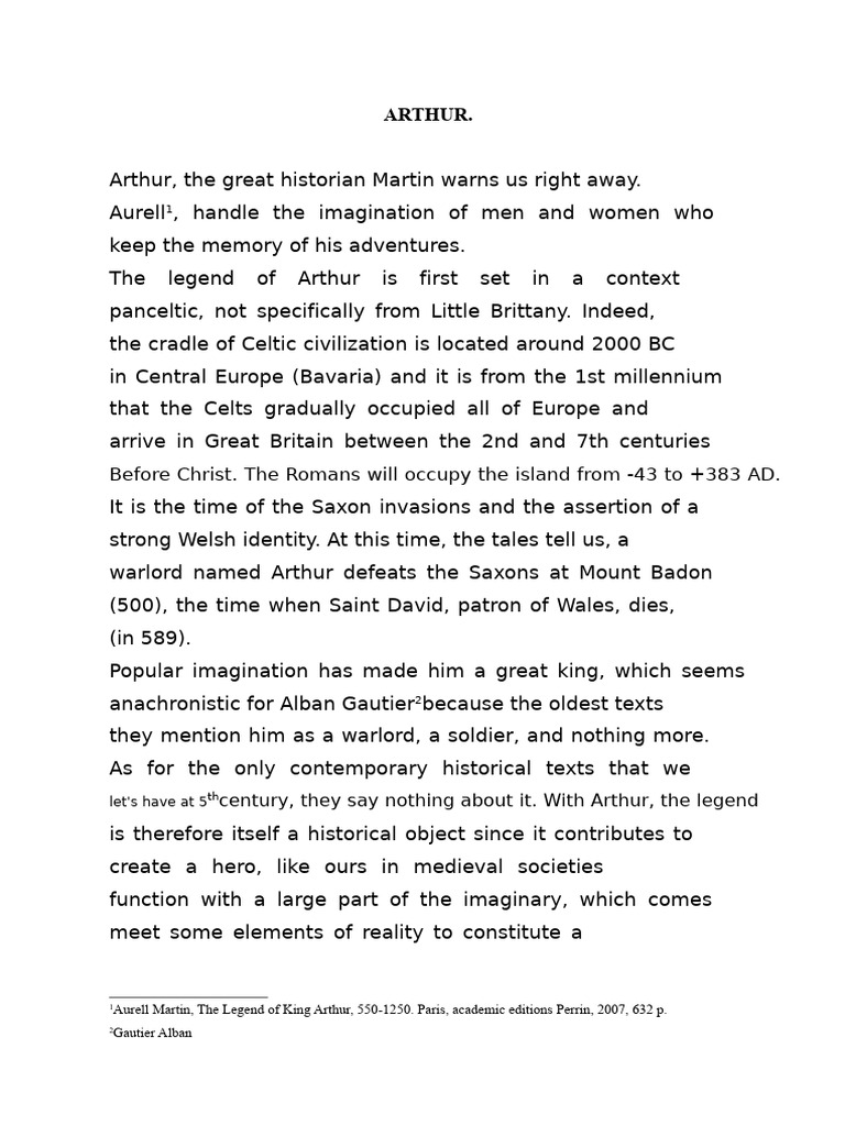 King Arthur | PDF | King Arthur | Bard