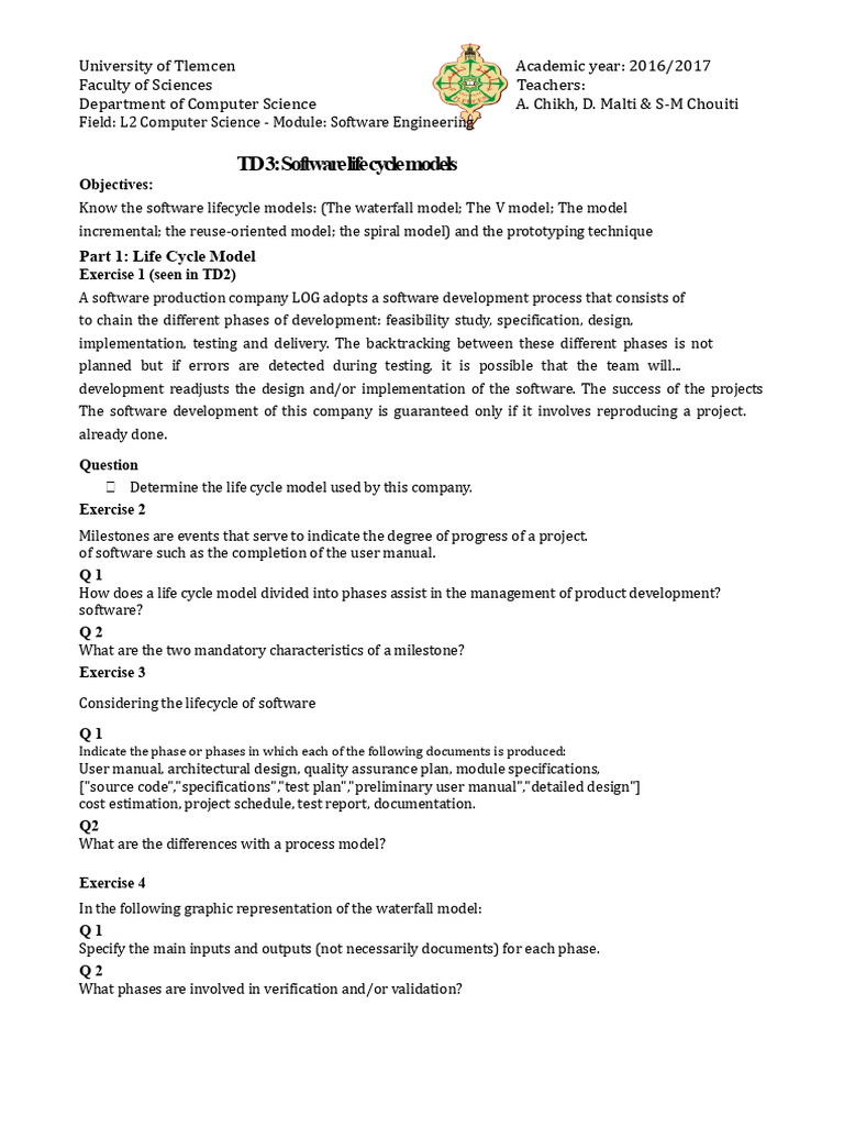 Td3 Correct | PDF | Software Development Process | Software