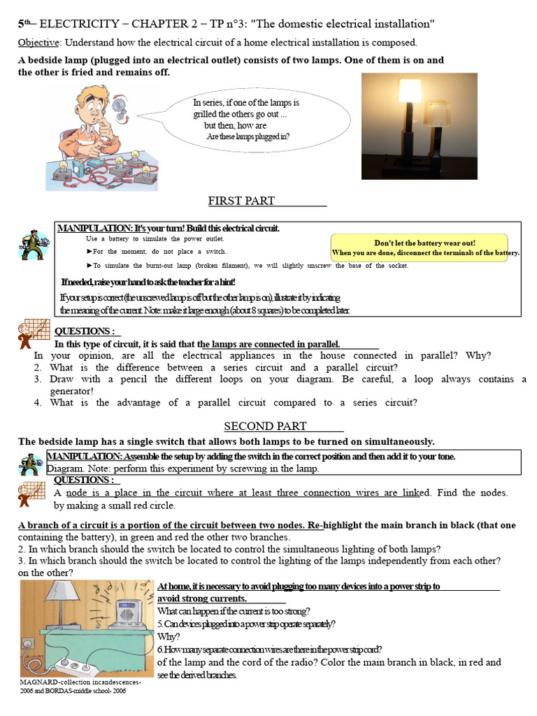 5 - E 2 - ACTIVITY Domestic Electrical Installation | PDF | Ac Power ...