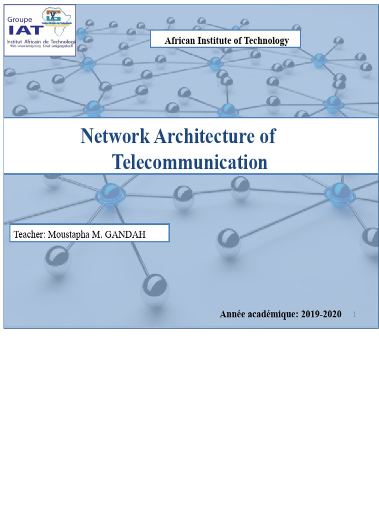 Telecommunication Network Architecture Overview | PDF | Digital ...