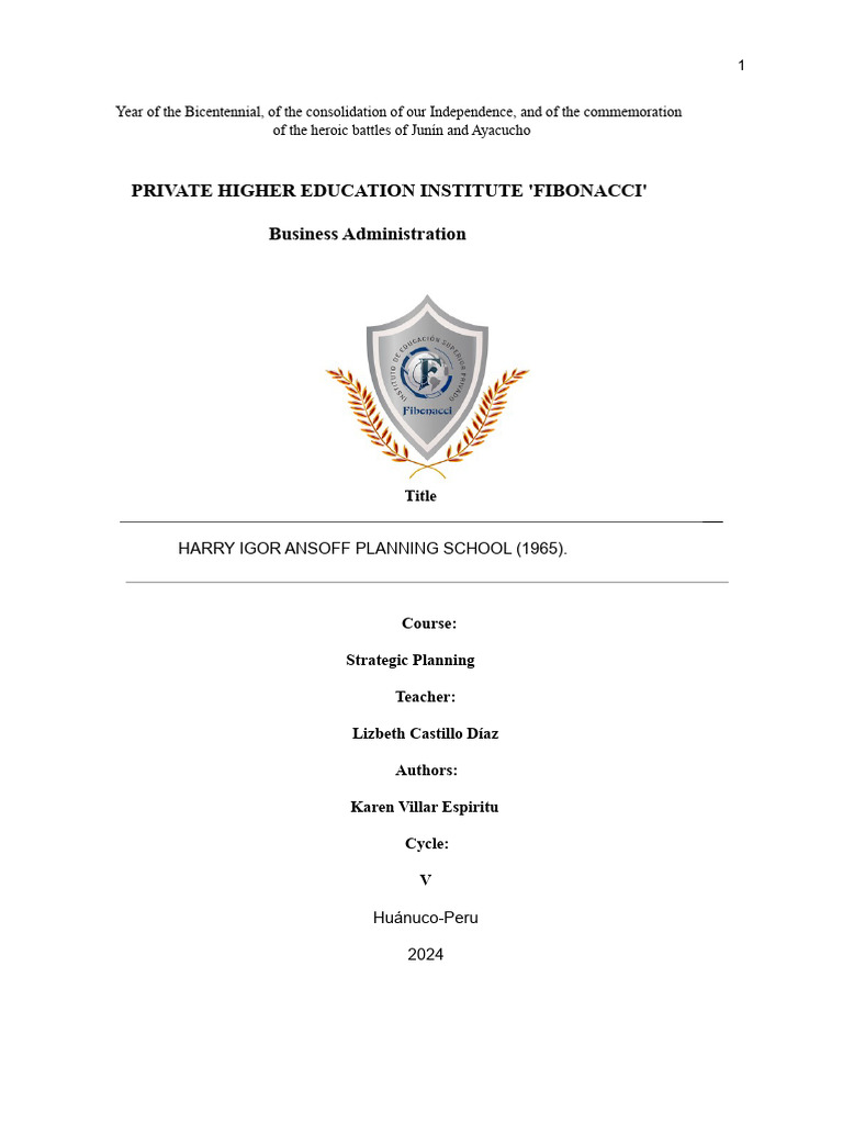 Ansoff Matrix: Strategic Planning Guide | PDF | Strategic Management ...
