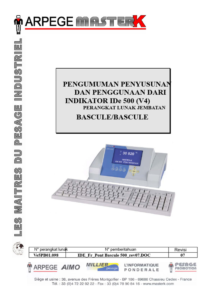 Panduan Penggunaan Indikator IDe 500 V4 | PDF