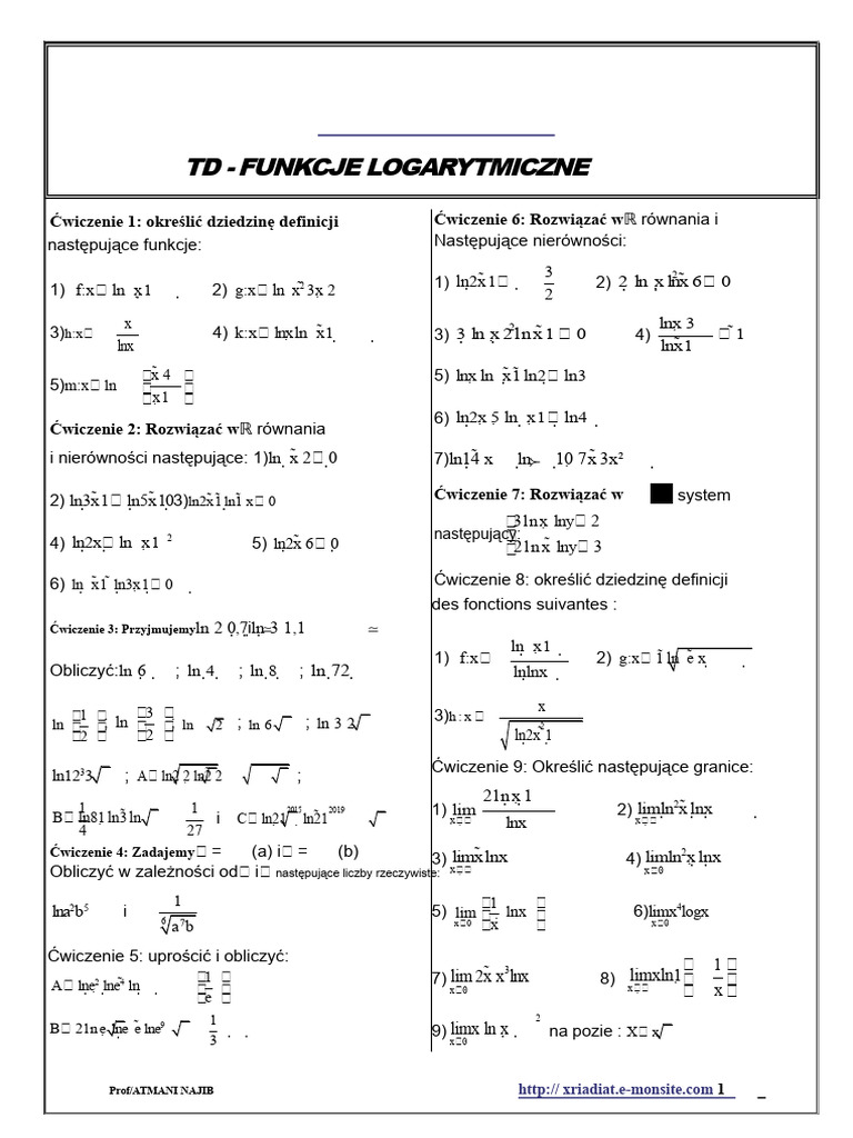 2sm Logarytm Exe | PDF