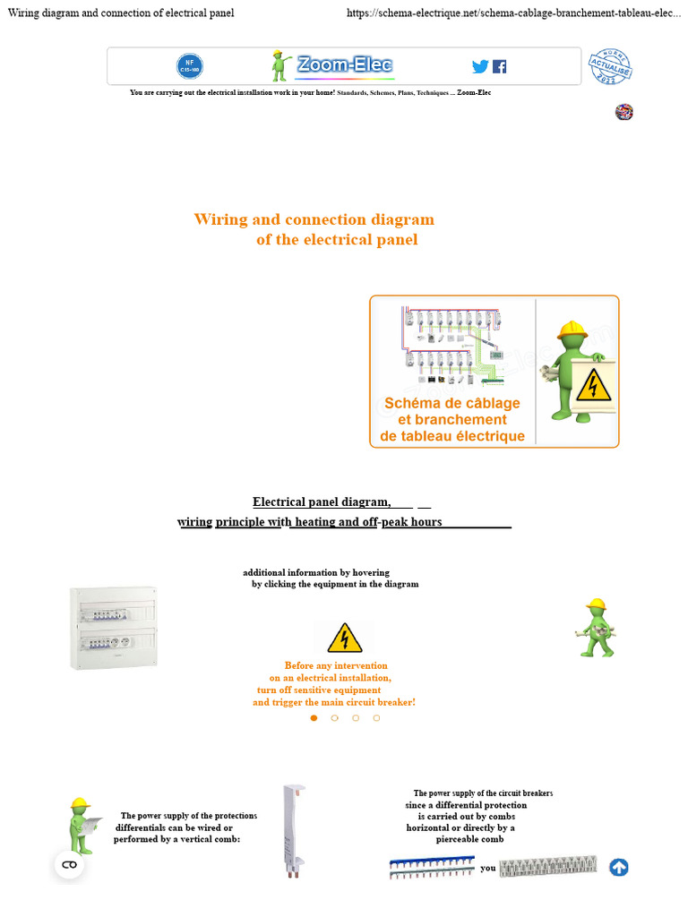 Wiring Diagram and Connection of Electrical Panel | PDF | Electrical Wiring | Electrical Equipment