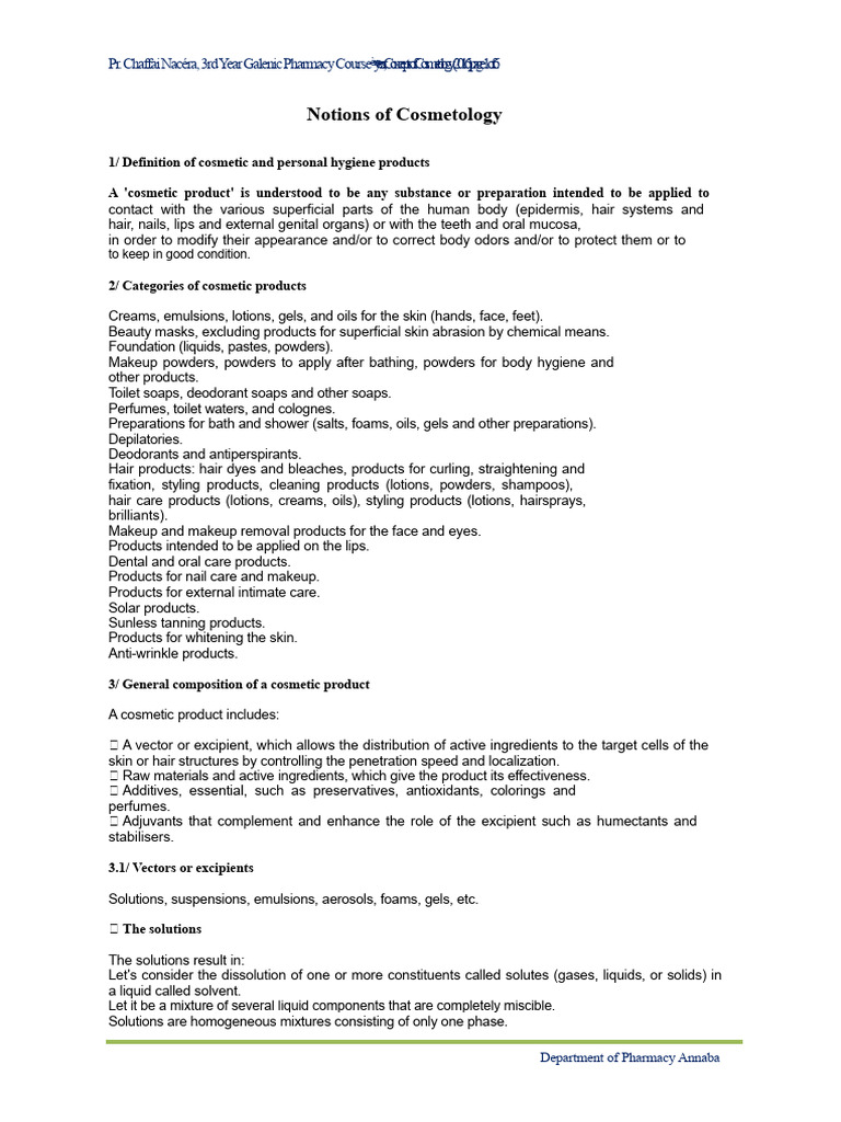 Concepts of Cosmetology | PDF | Cosmetics | Surfactant