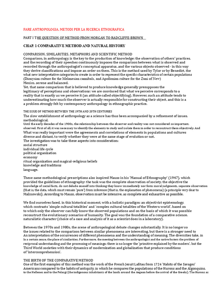 Doing Anthropology Pavanello | PDF | Anthropology | Ethnography