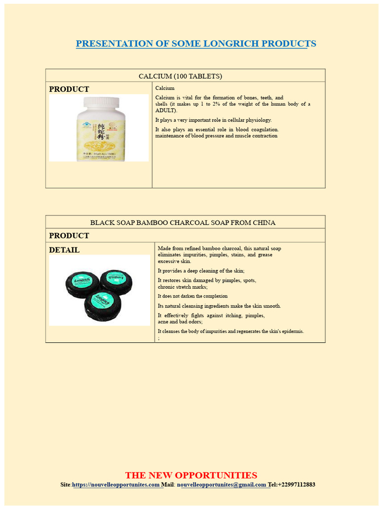 Longrich Products and Treatment 1 | PDF | Cancer | Water