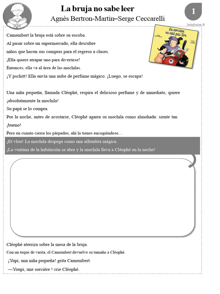 La Bruja No Sabe Leer... Manuscrito Y Actividades | PDF | Brujería