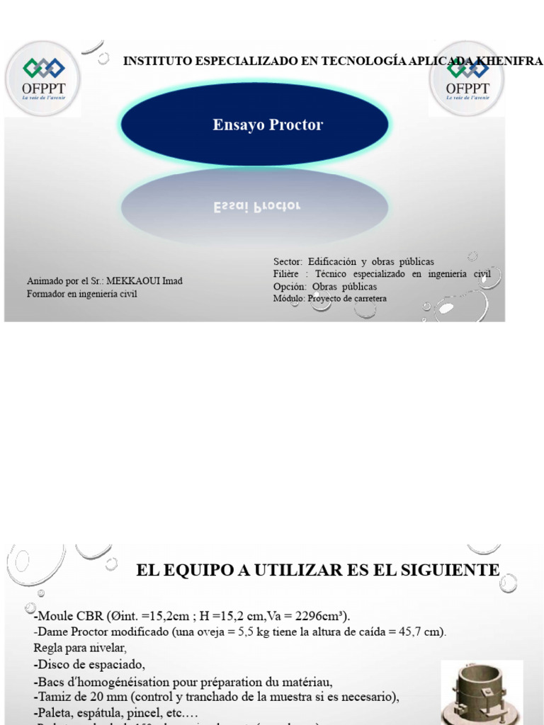 Ensayo Proctor | PDF | Agua