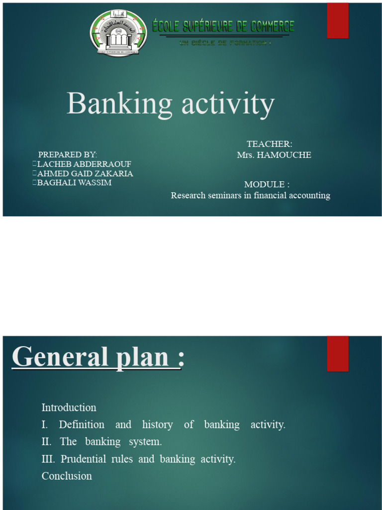 Overview of Banking Activities and Systems | PDF | Banks | Stocks