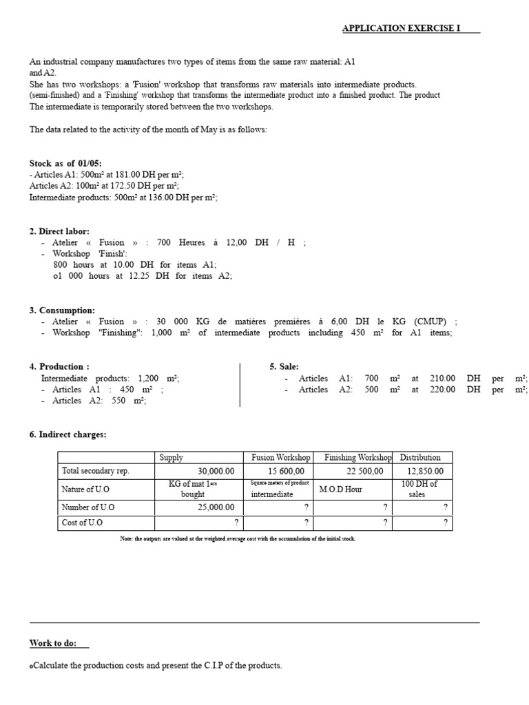 10 Exercises in Analytical Accounting EFM and Solutions PDF | PDF | Cost Of Goods Sold ...