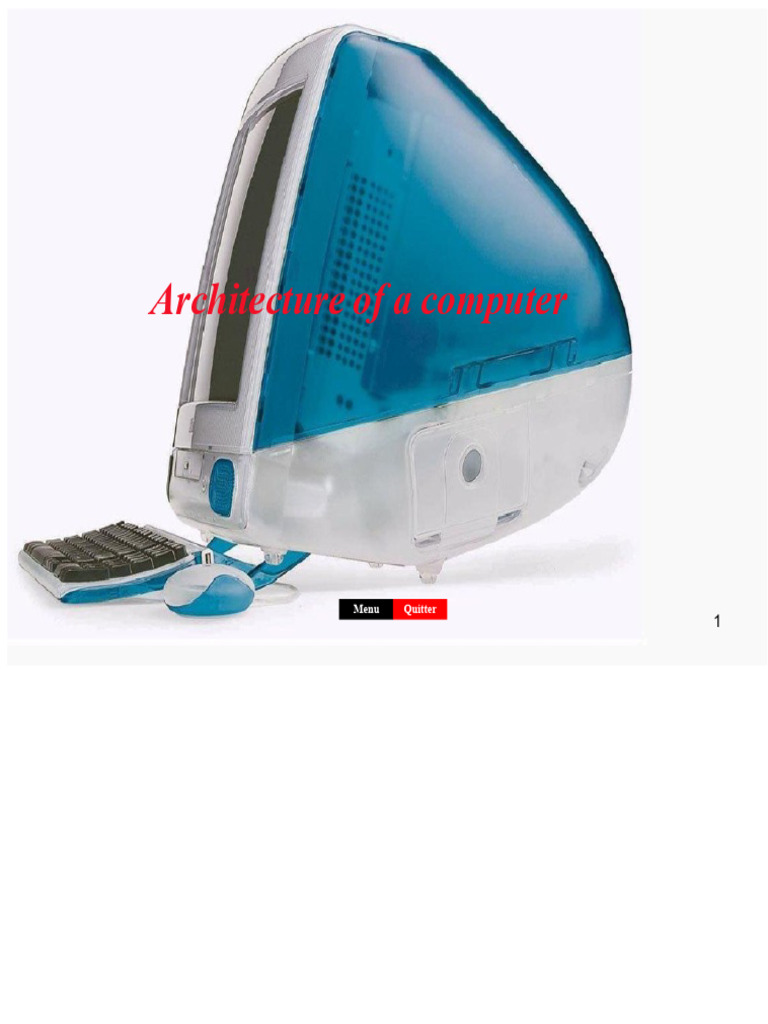 Architecture of A Microcomputer | PDF | Computer Data Storage | Read Only Memory