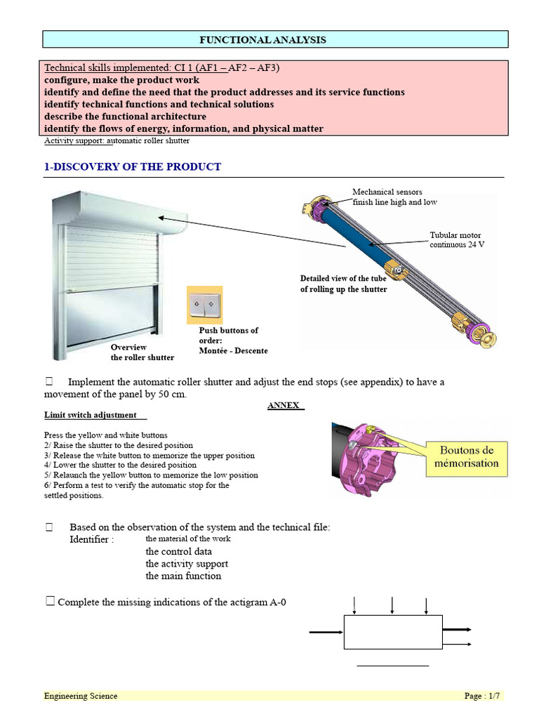 roller shutter-functional | PDF | Shutter (Photography) | Engines