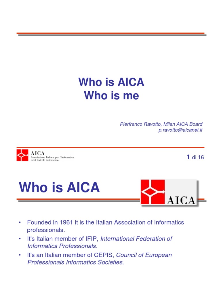 AICA SME 2.0 Kick Off Meeting Presentation | PDF