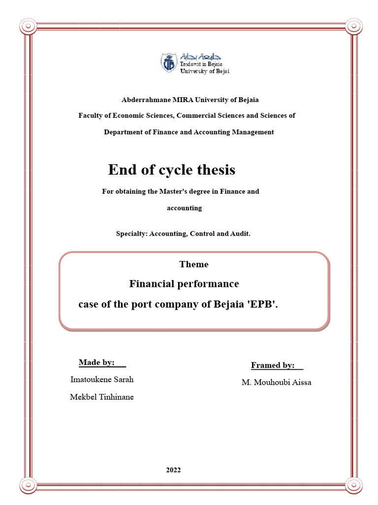 Financial Performance Analysis of EPB | PDF | Equity (Finance ...