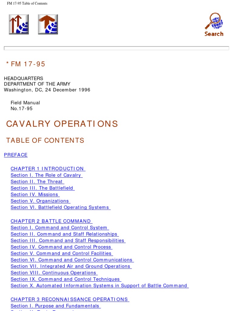 Cavalry Operations Field Manual | PDF