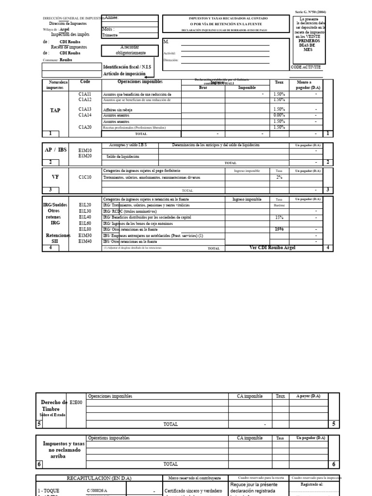 g50 Nada | PDF | Impuestos | Business