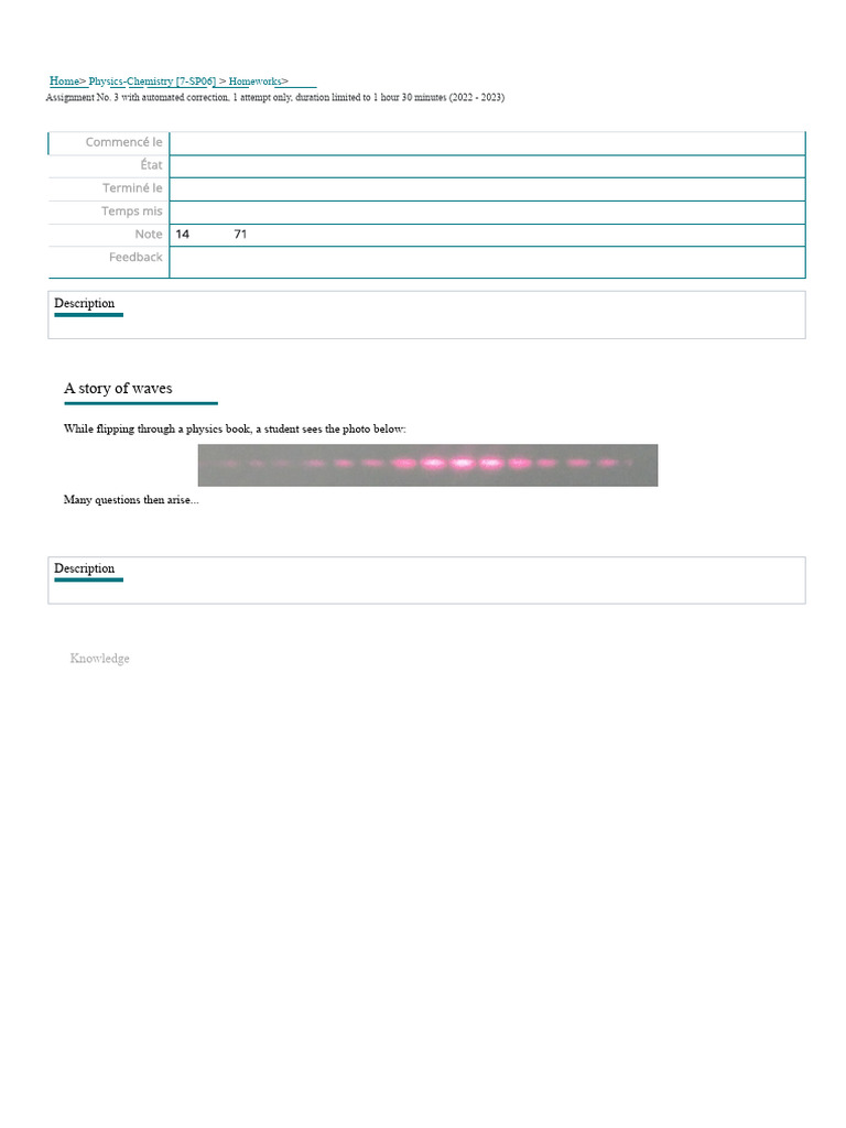 Homework No. 3 With Automated Correction, 1 Single Attempt, Time Limit ...