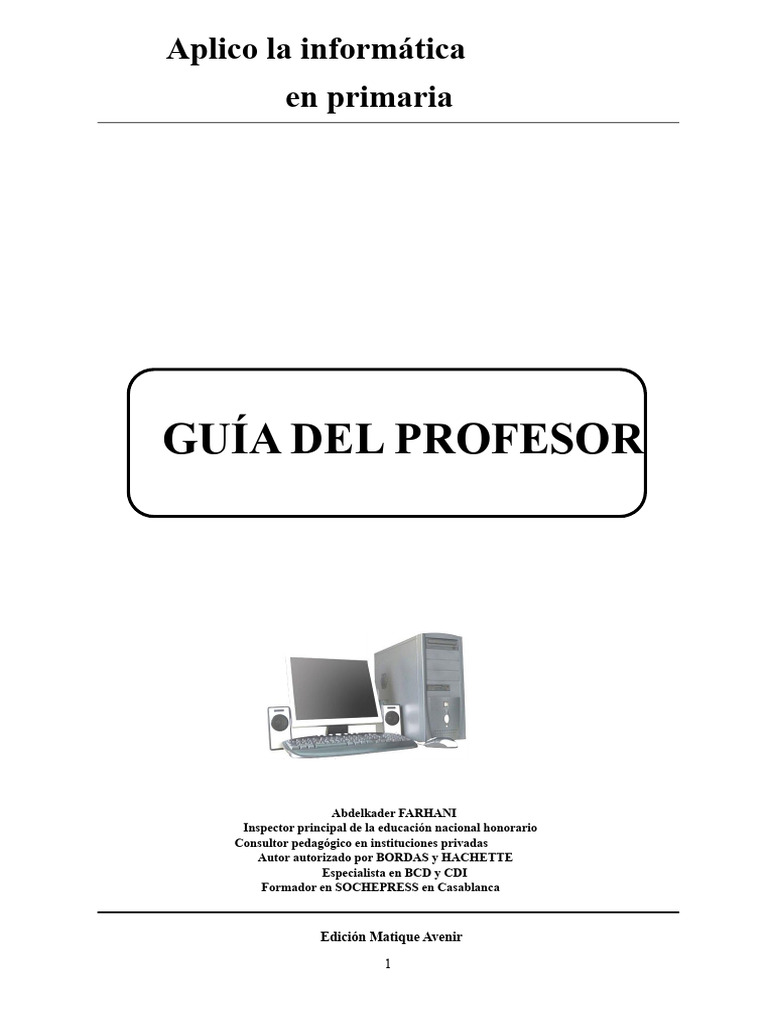 Guía de Informática en Primaria | PDF | Aprendizaje | Informática