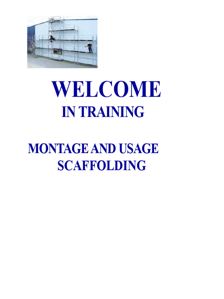 Scaffolding Training Course | PDF | Anchor | Scaffolding