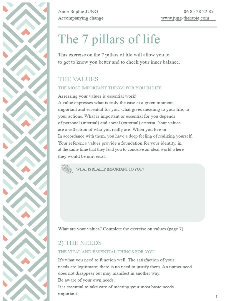 The 7 Pillars of Life | PDF | Well Being | Happiness