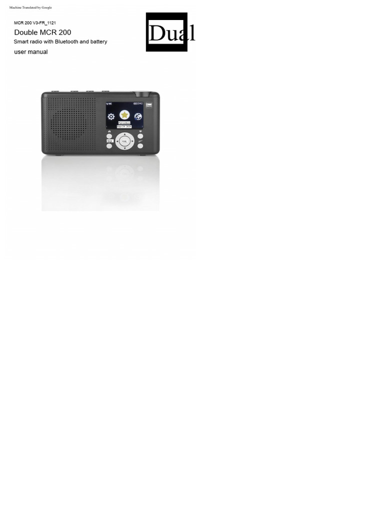 Dual_MCR_200_V3-DE_1121 (1) | PDF | Wi Fi | Bluetooth