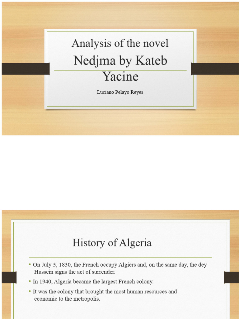 Analysis of Kateb Yacine's Nedjma | PDF | Algeria