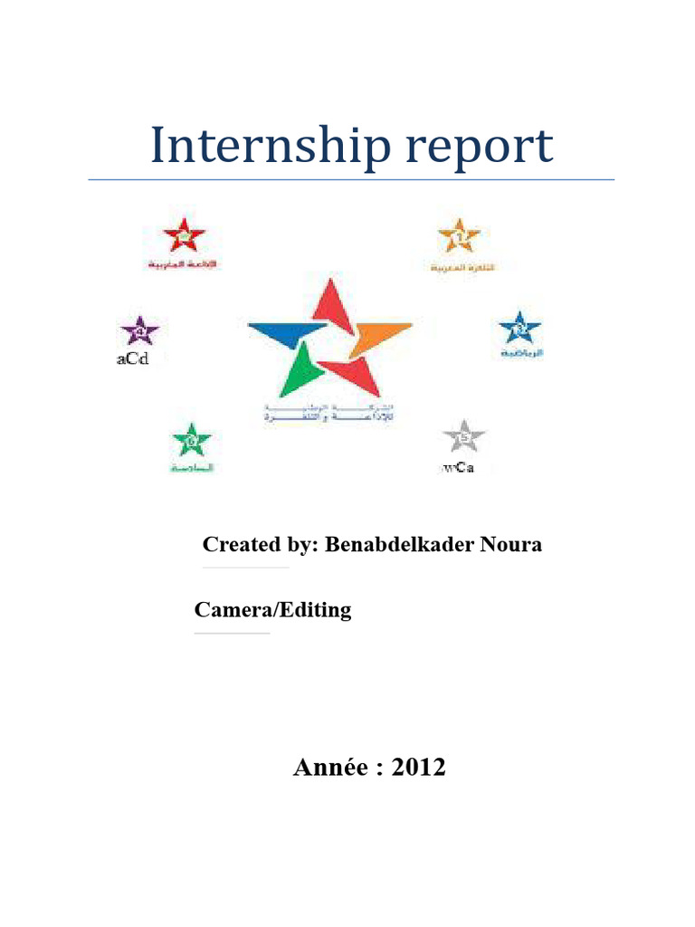 Internship Report SNRT Morocco (RTM) | PDF | Morocco