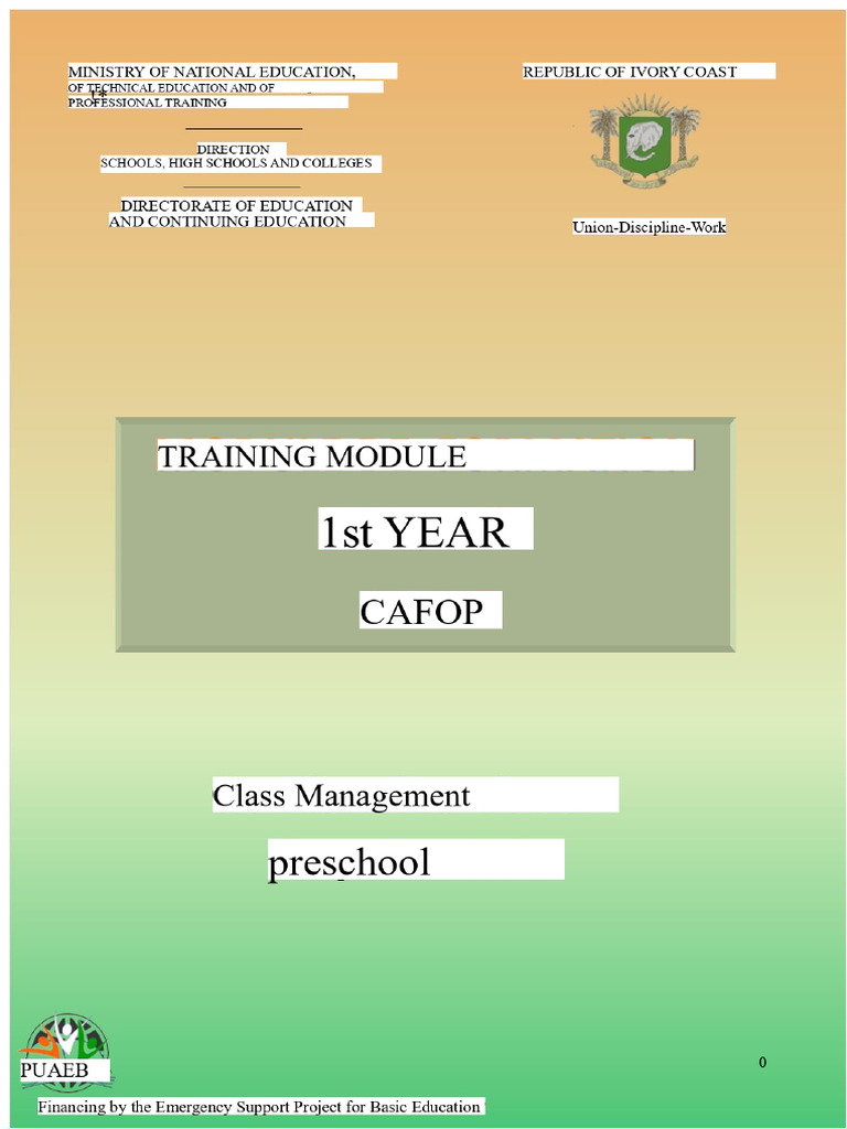 preschool class management module.pdf | PDF | Vaccines | Preschool