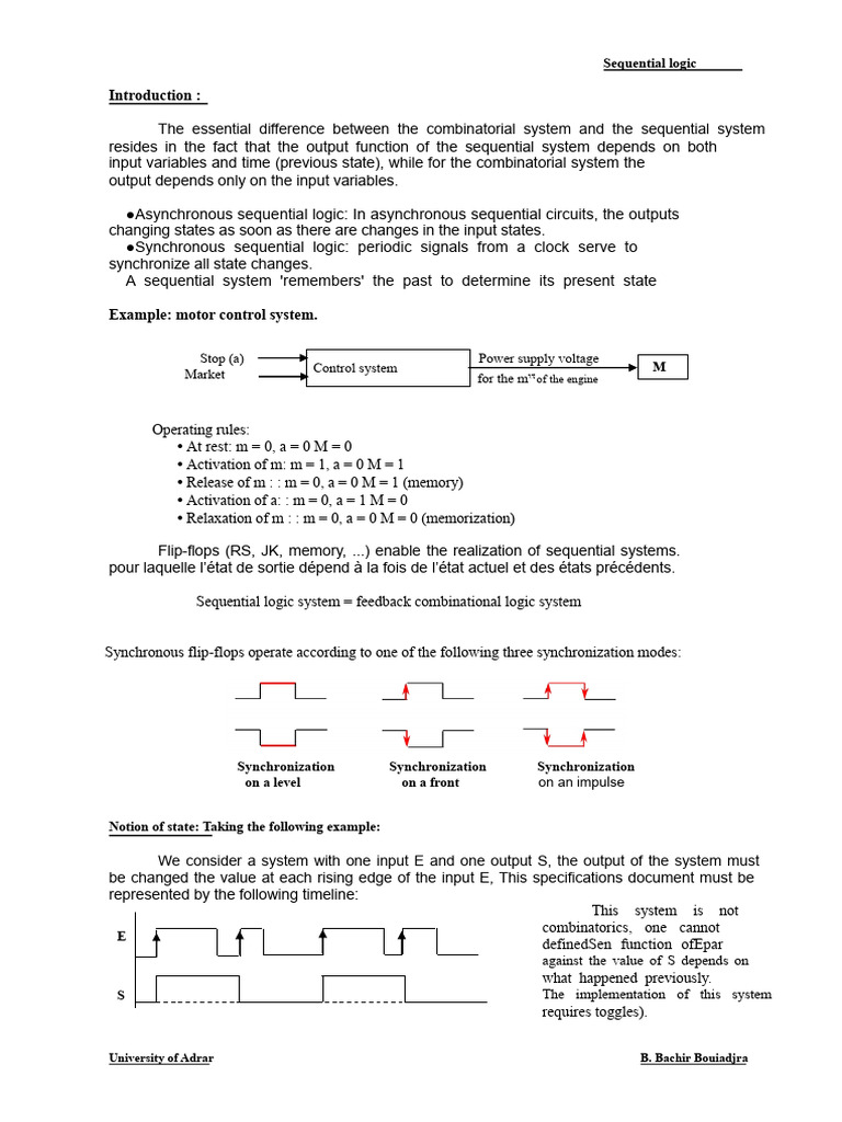 Understanding Sequential Logic Systems | PDF | Logic Gate | Digital ...