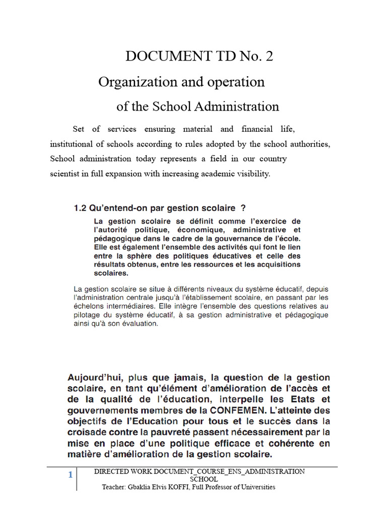 School Administration Structure Overview | PDF | Decree | Bill (Law)