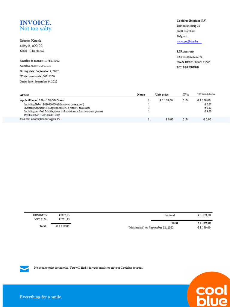 invoice_1776875902 | PDF | Mobile Telecommunications User Equipment ...