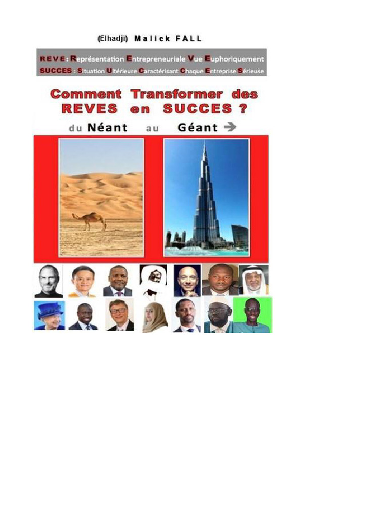 PDF - BOOK - How To Turn DREAMS Into SUCCESS - Elhadji Malick FALL ...