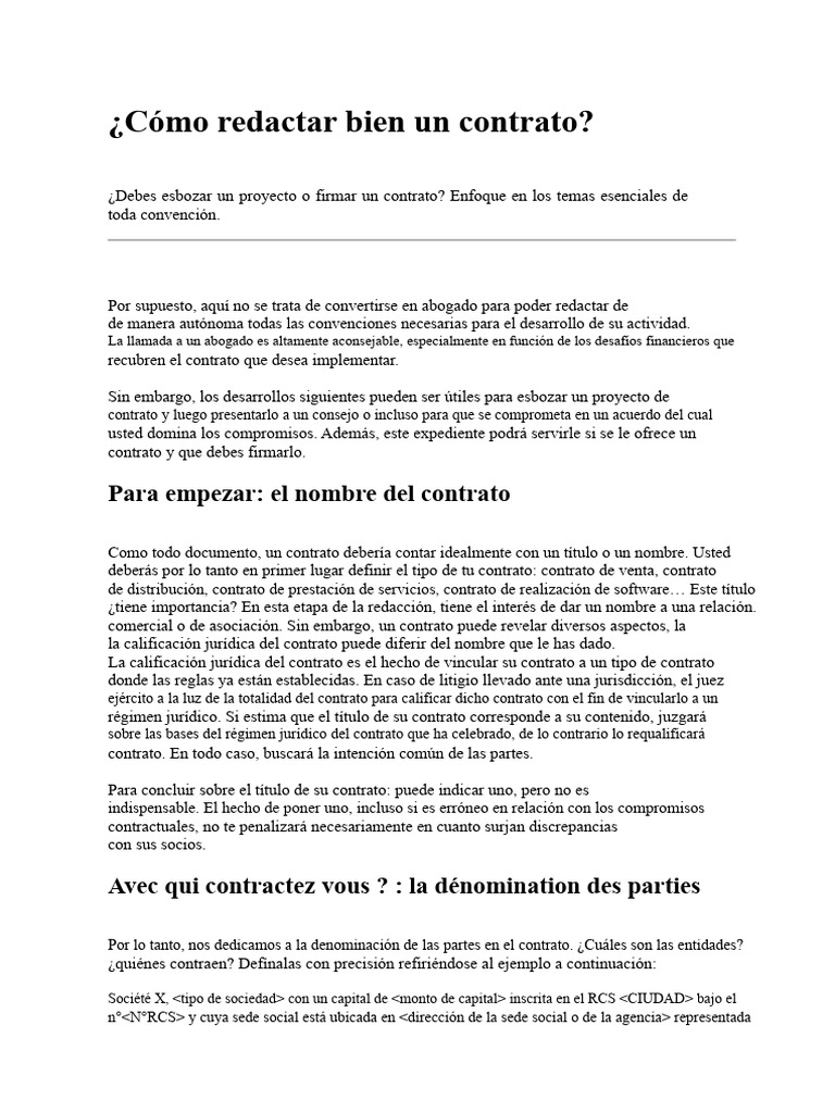 Guía para Redactar Contratos Efectivos | PDF | Precios | Pago de regalías