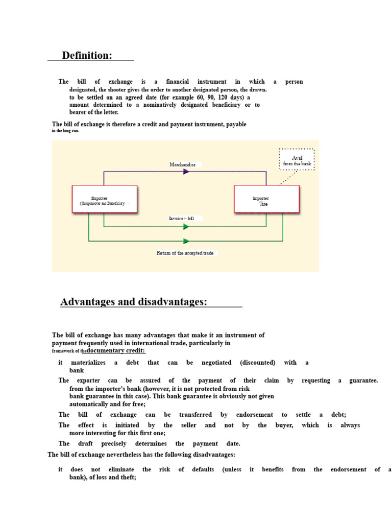 Complete bill of exchange | PDF | Negotiable Instrument | Money