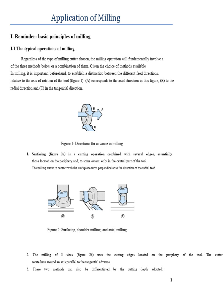 Milling Techniques and Principles Explained | PDF | Machining | Gear