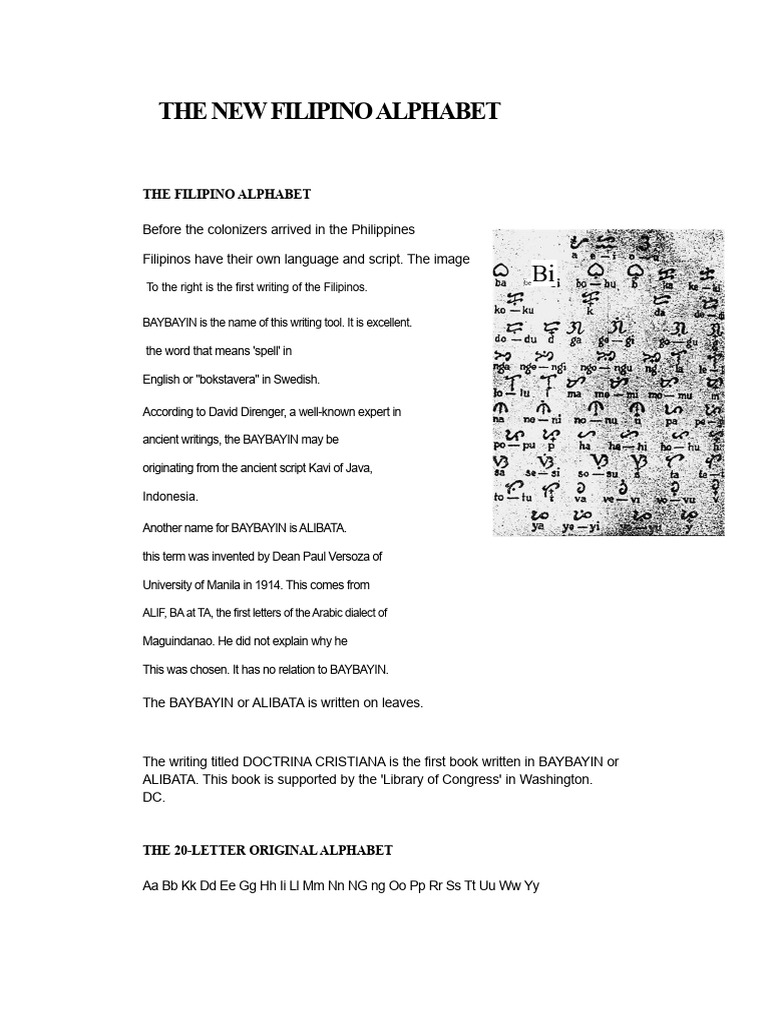 The New Filipino Alphabet | PDF | Philippines | Human Communication