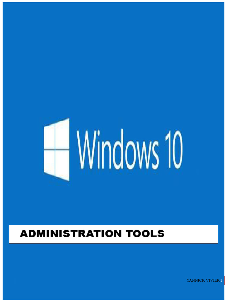 Windows Administrative Tools Overview | PDF | Windows Registry | Computing