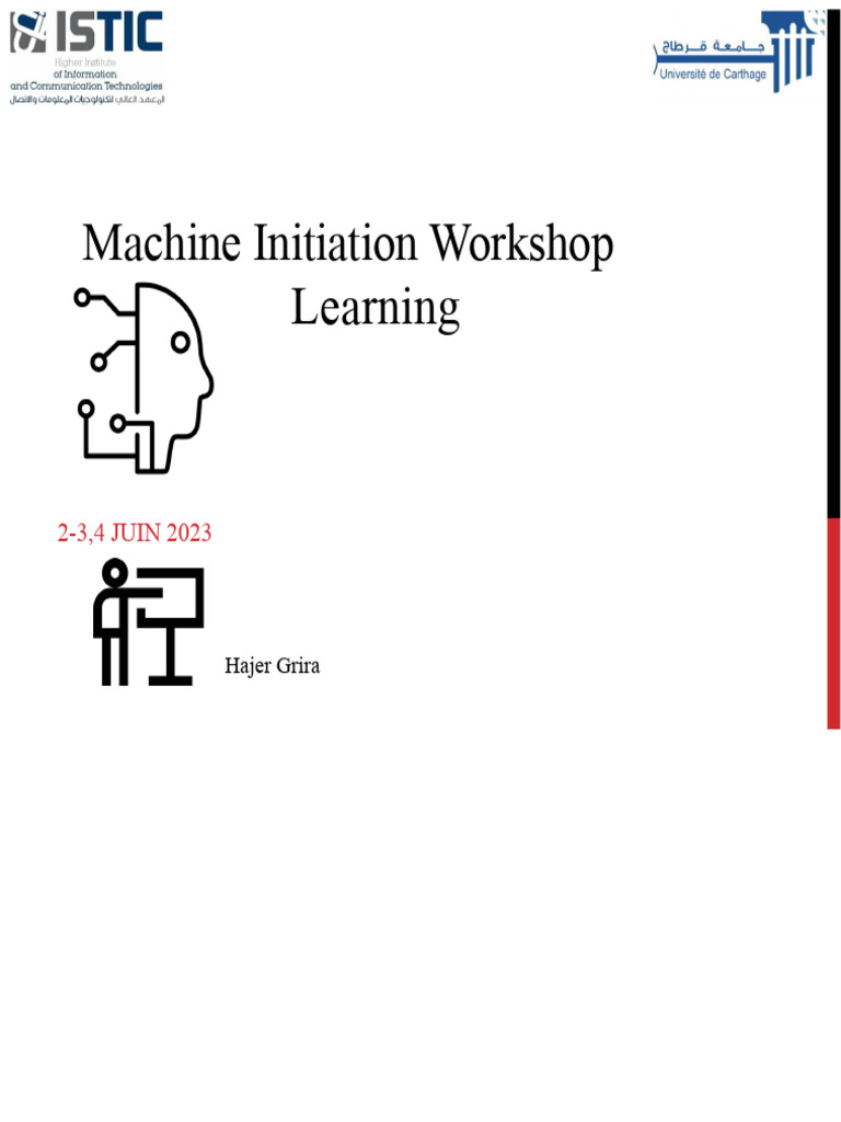 Machine Learning Introduction Workshop.pptx | PDF | Principal Component ...