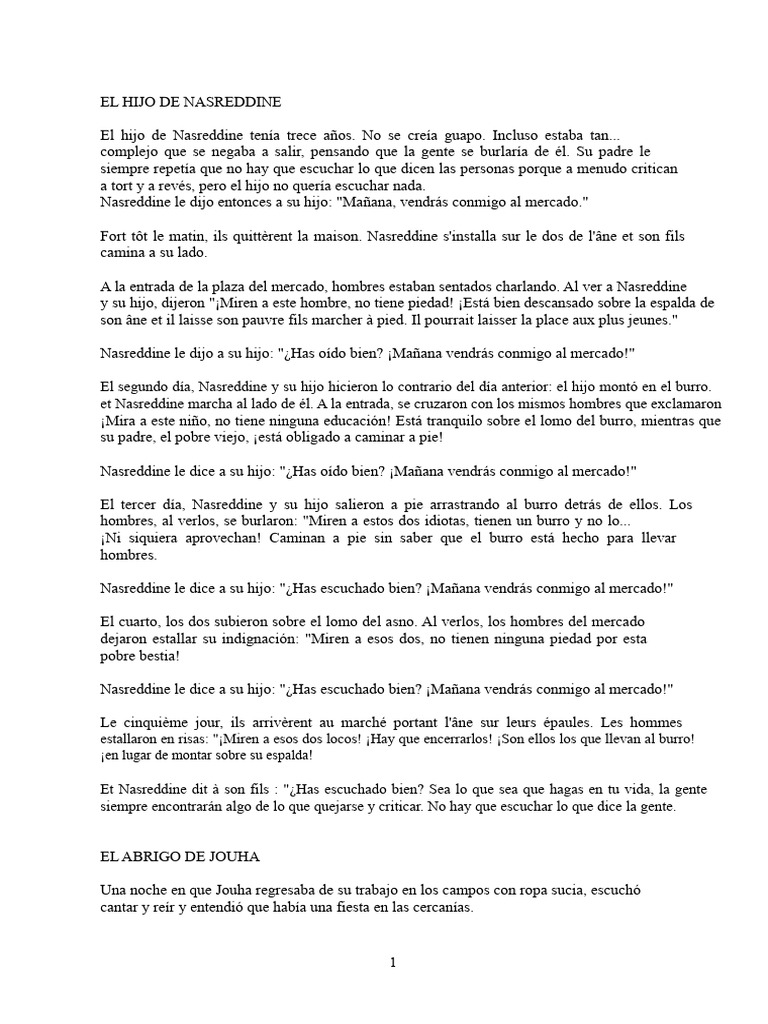 Nasrudín 1 | PDF