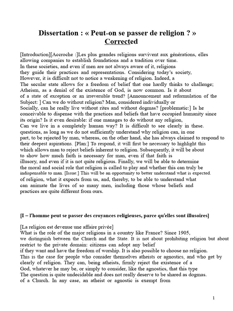 01 - Religion - Corrected Dissertation Definition - Can We Do Without ...
