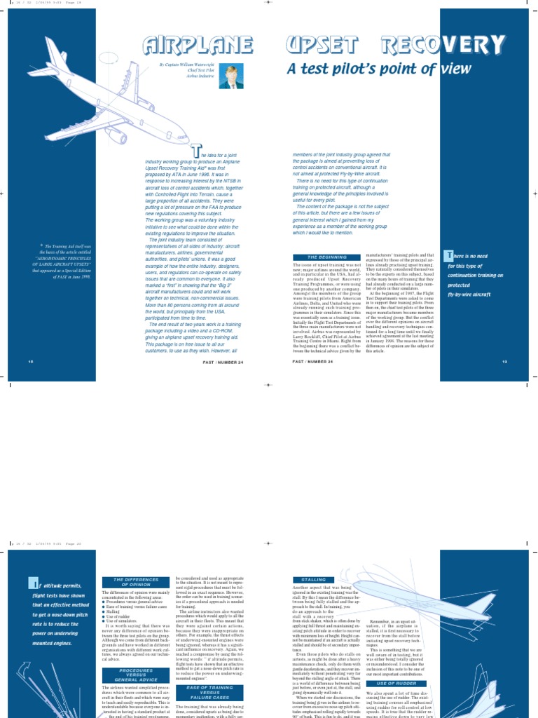 Airplane Upset Recovery by Airbus | PDF | Stall (Fluid Mechanics ...