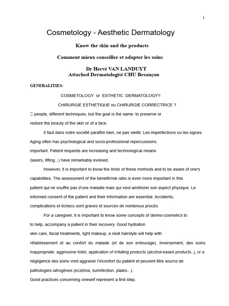 cosmetology | PDF | Skin | Integumentary System