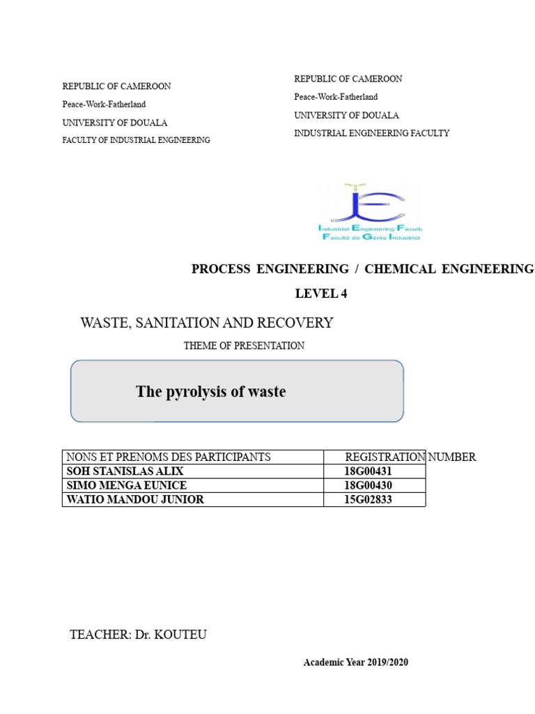 The Pyrolysis of Waste | PDF | Pyrolysis | Waste